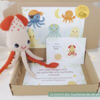 Kuscheltier Kalmar Karlo (8 lustige Greifarme) | bio, fair